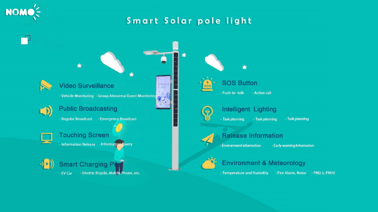 5G Wisdom Solar Light Pole-nomo